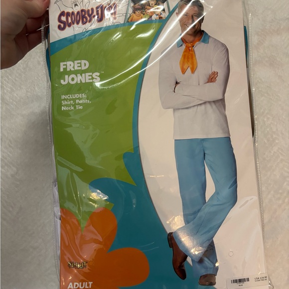 Spirit | Other | Fred Jones Costume With Blue Pants And Orange Tie ...